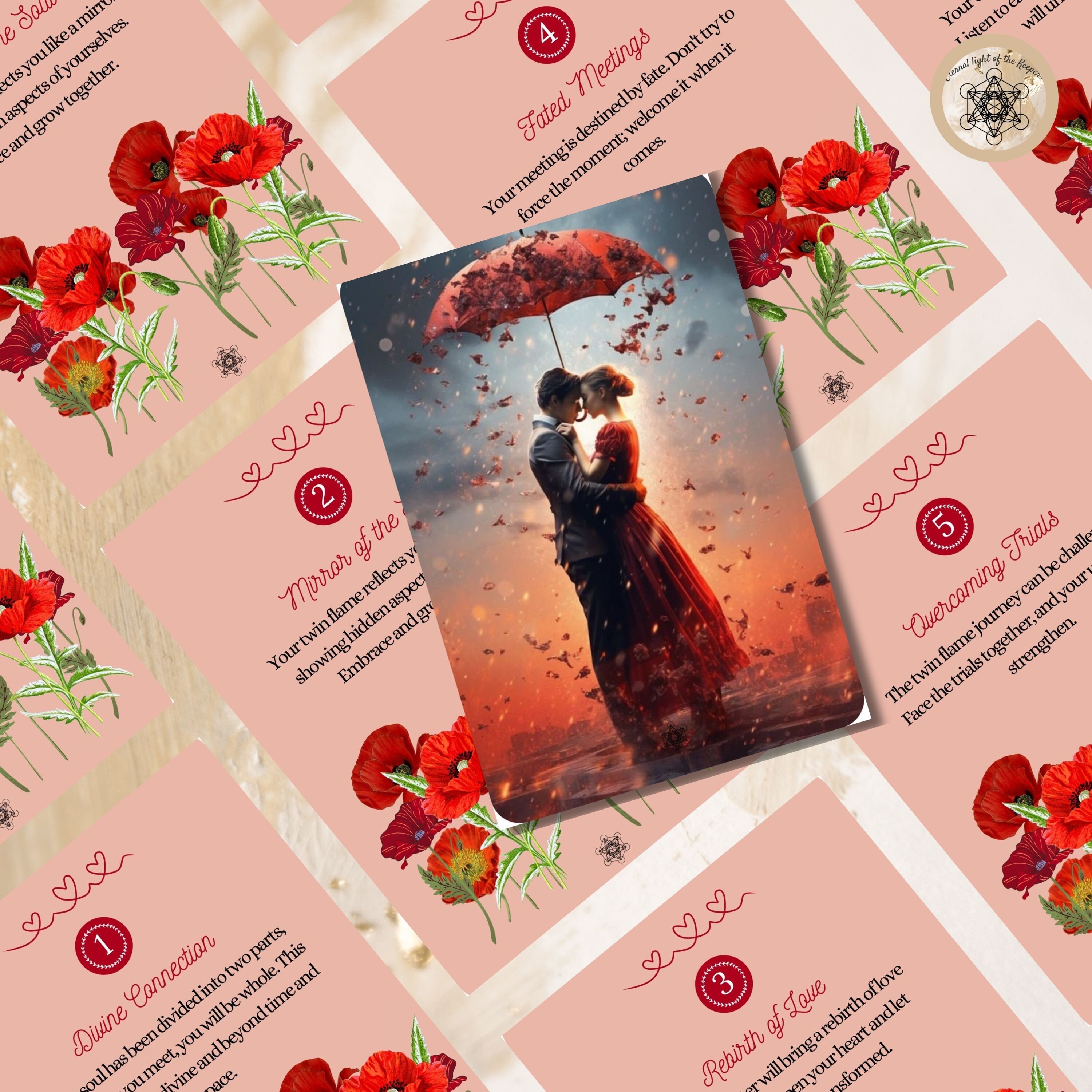 The Twin Flame Oracle Cards, Printable Twin Flame Oracle Deck, Oracle ...