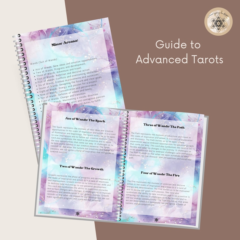 Printable Advanced Tarots Reading Guide Comprehensive A4 PDF Guide to ...