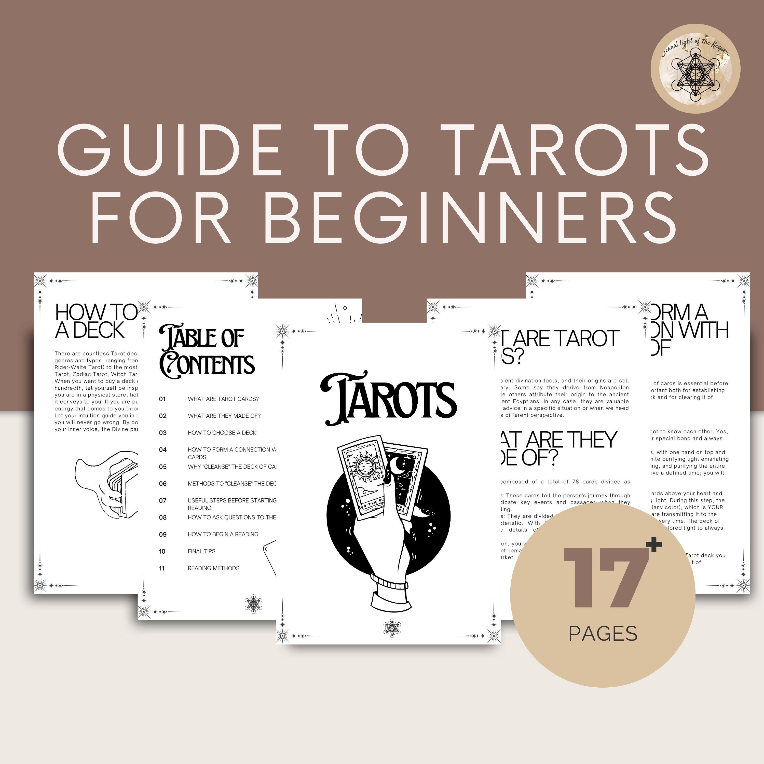 Printable Tarots for Beginners Guide Comprehensive A4 PDF - Etsy