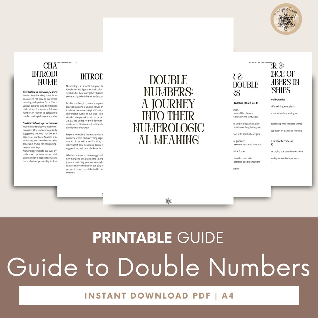 Numerology: Double Numbers, Life Path Numerology, Printable Numerology ...