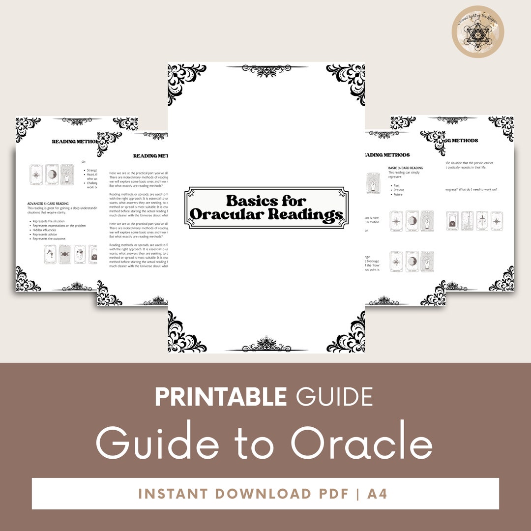 Printable Oracle Card Reading Schemes – Comprehensive Guide (digital ...