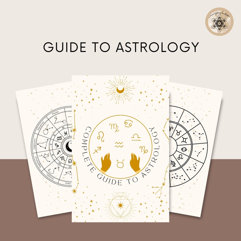 Printable Astrology Guide - Detailed Zodiac PDF Workbook & Journal for ...