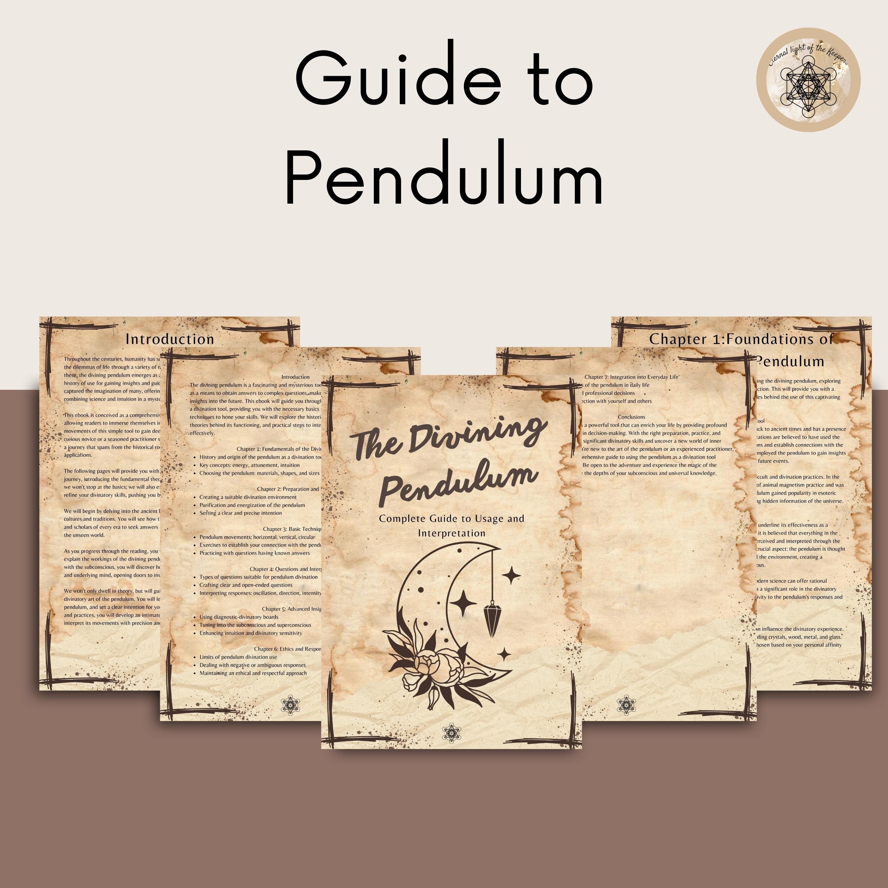Printable Guide to Pendulum Pendulum PDF Download for Intuition ...