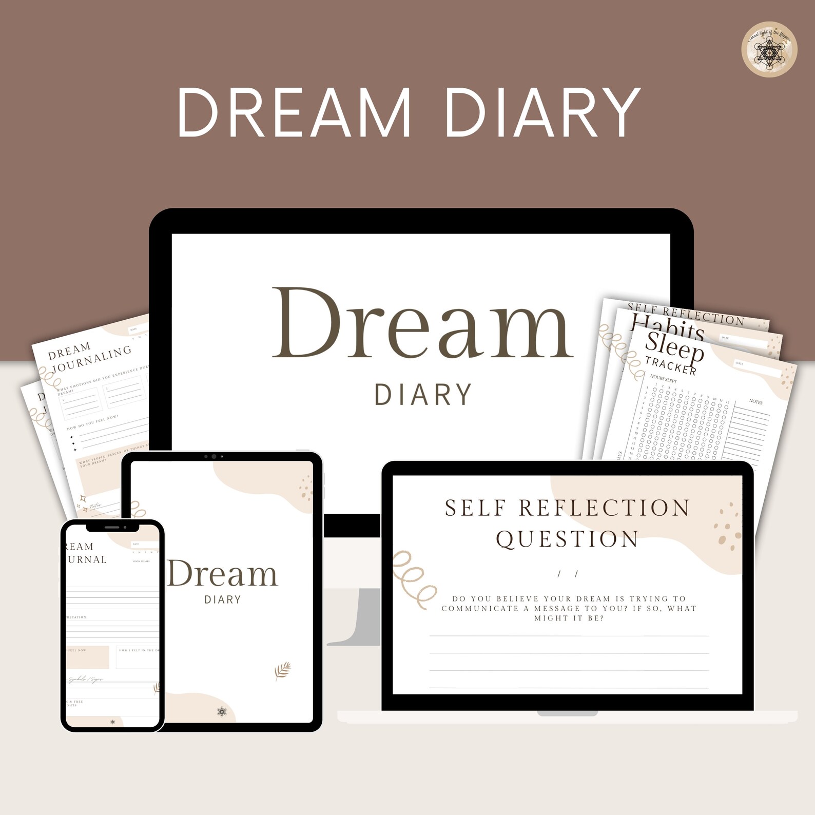 Printable Dream Diary, Sleep Tracker, Habit Tracker (A4 Digital). - Etsy