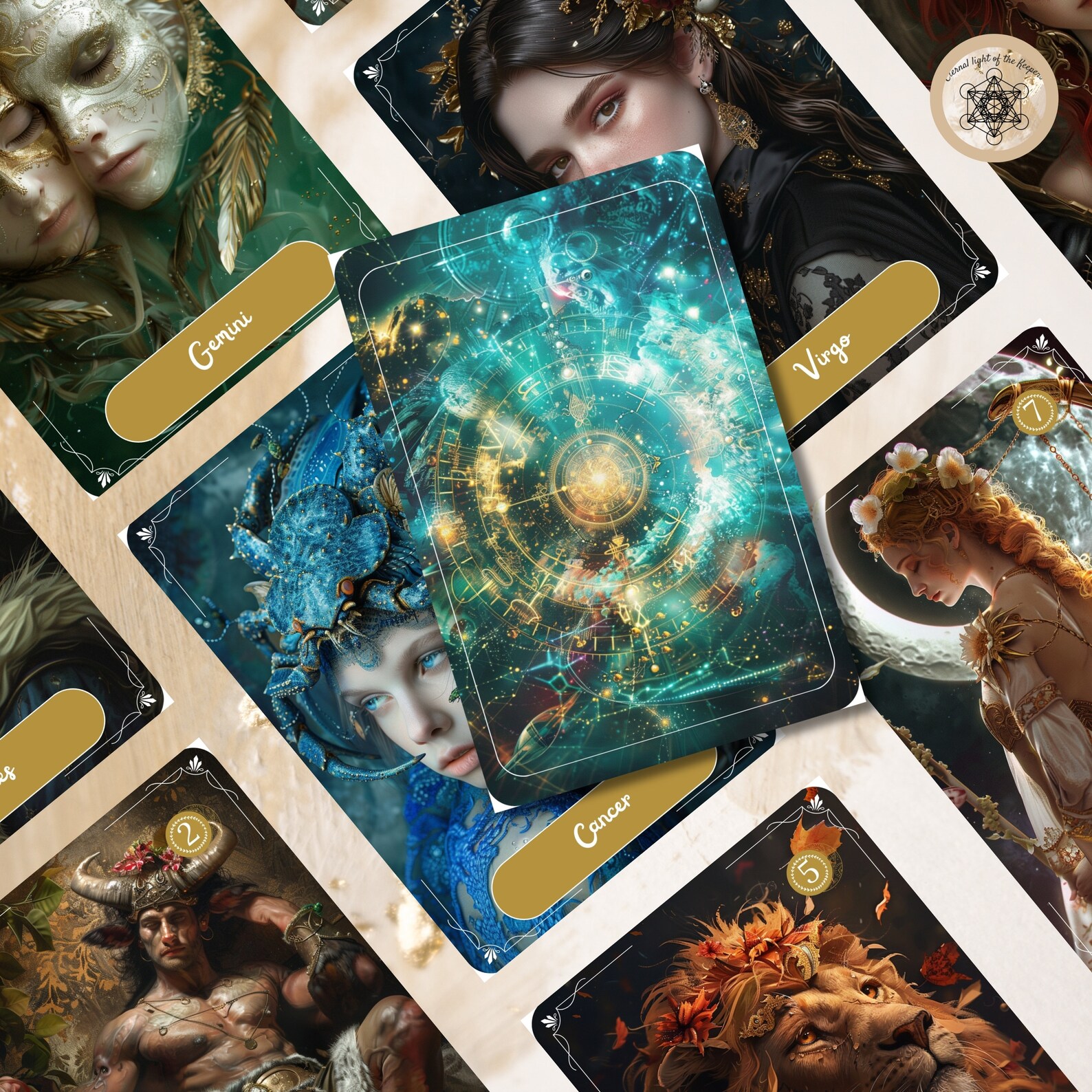 Astrology - Oracle Card Deck, Zodiac Signs and Their Characteristics ...