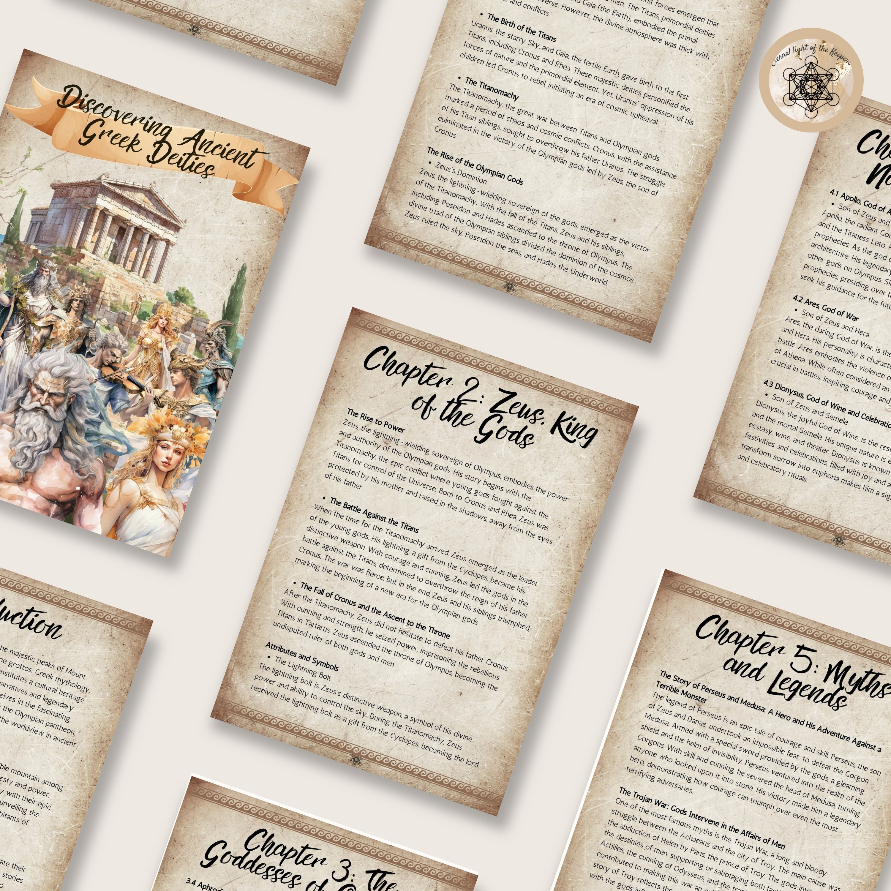 Ancient Greek Deities Digital Guide, Mythology Grimory Pages (PDF). - Etsy