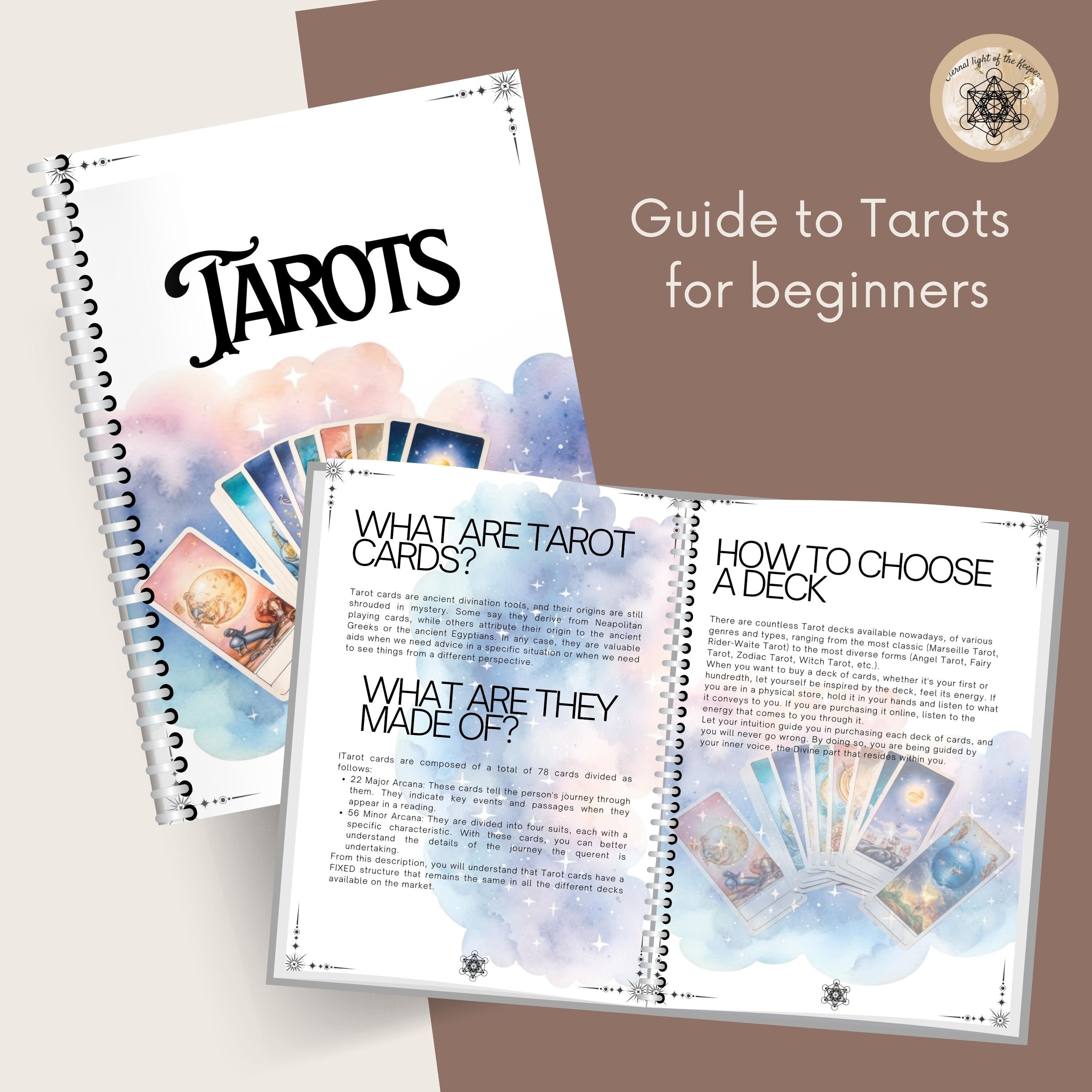 Printable Tarots for Beginners Guide - Comprehensive A4 PDF Guide to ...