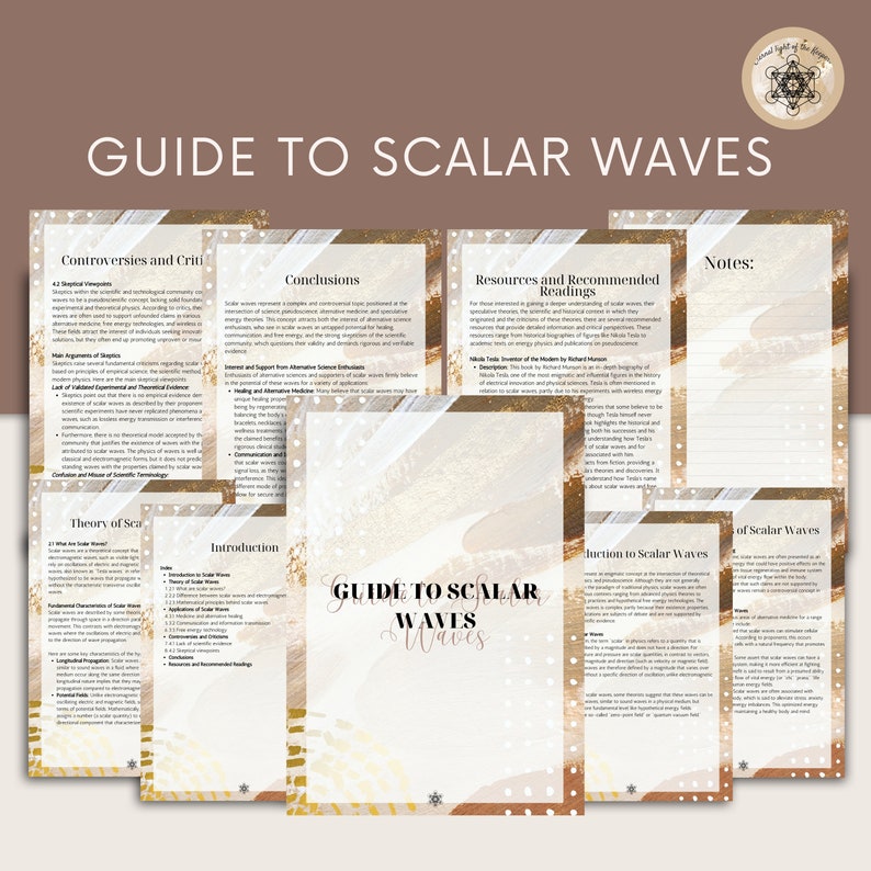 Scalar Waves Guide, Energy Healing, Tesla Technology (digital Download ...