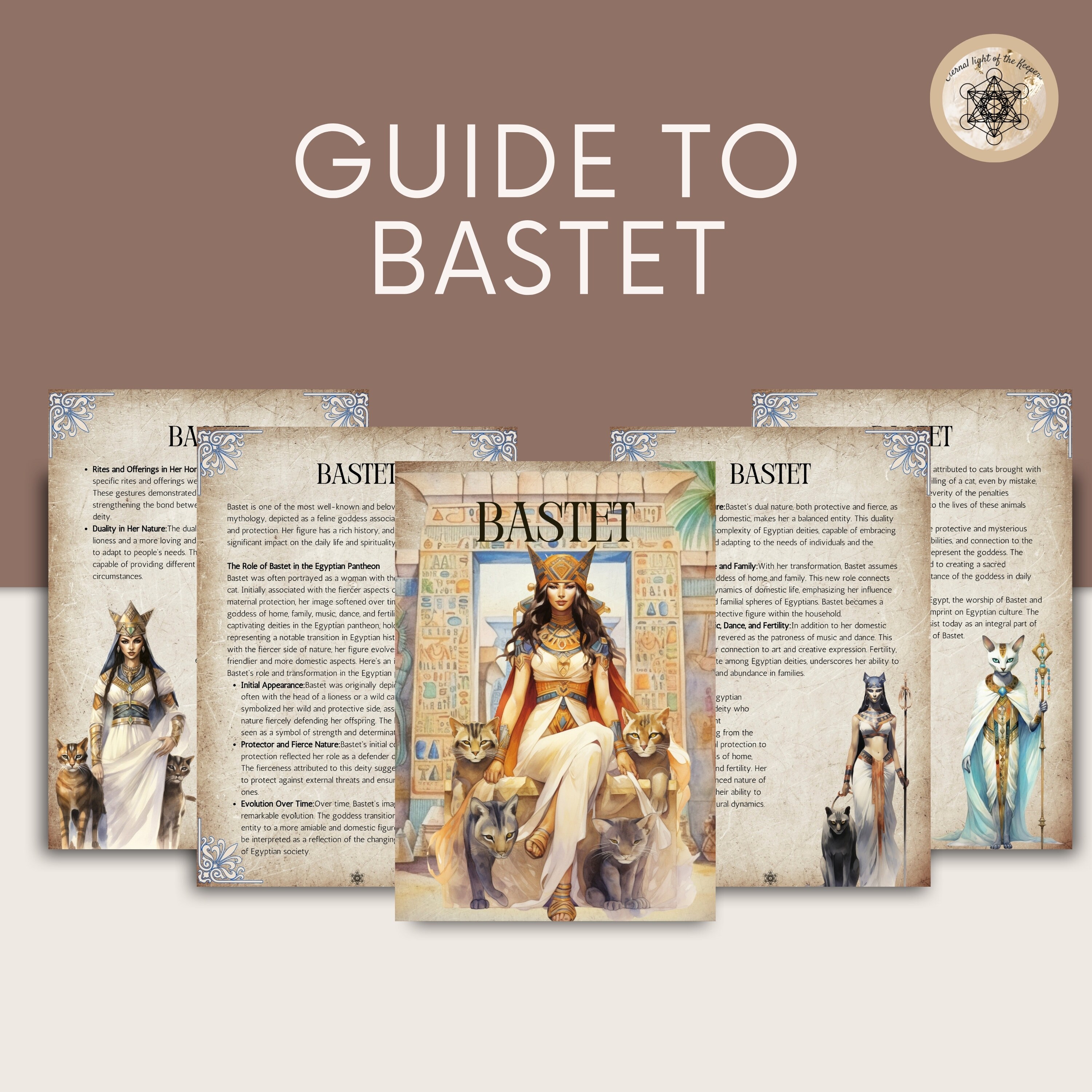 Bastet, Egyptian Gods, Egyptian Goddess , Ancient Egyptian Gods, Egyptian Hieroglyphics, Digital ...
