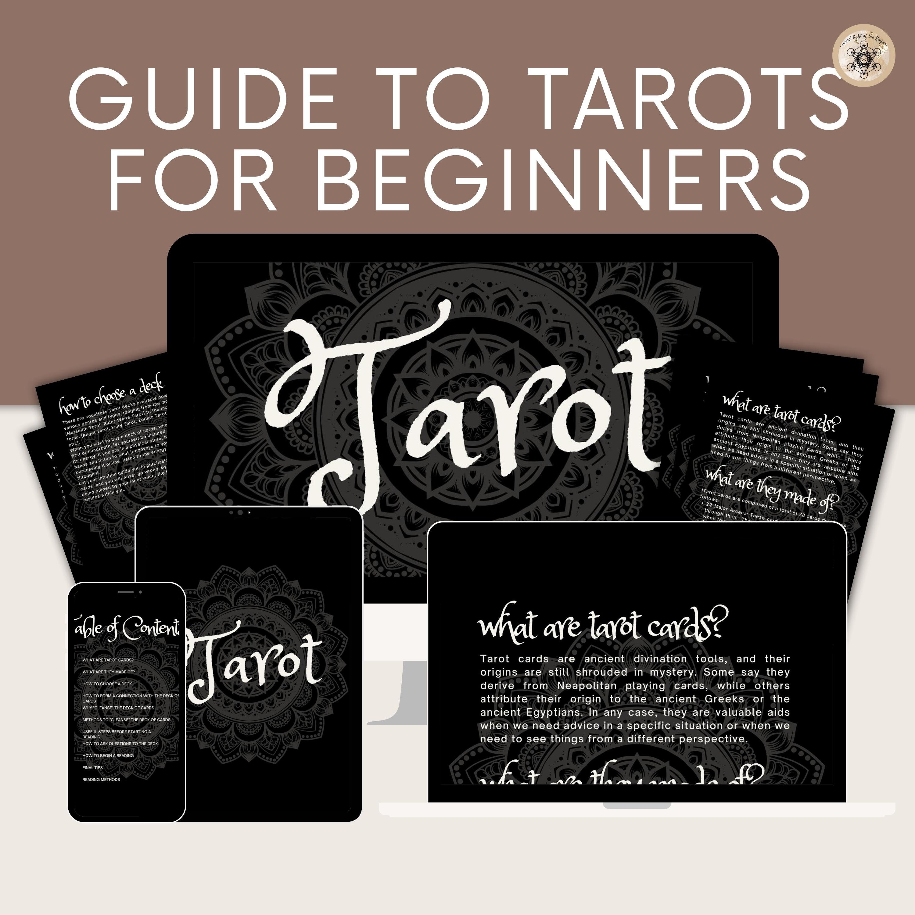 Printable Tarots for Beginners Guide Comprehensive A4 PDF - Etsy