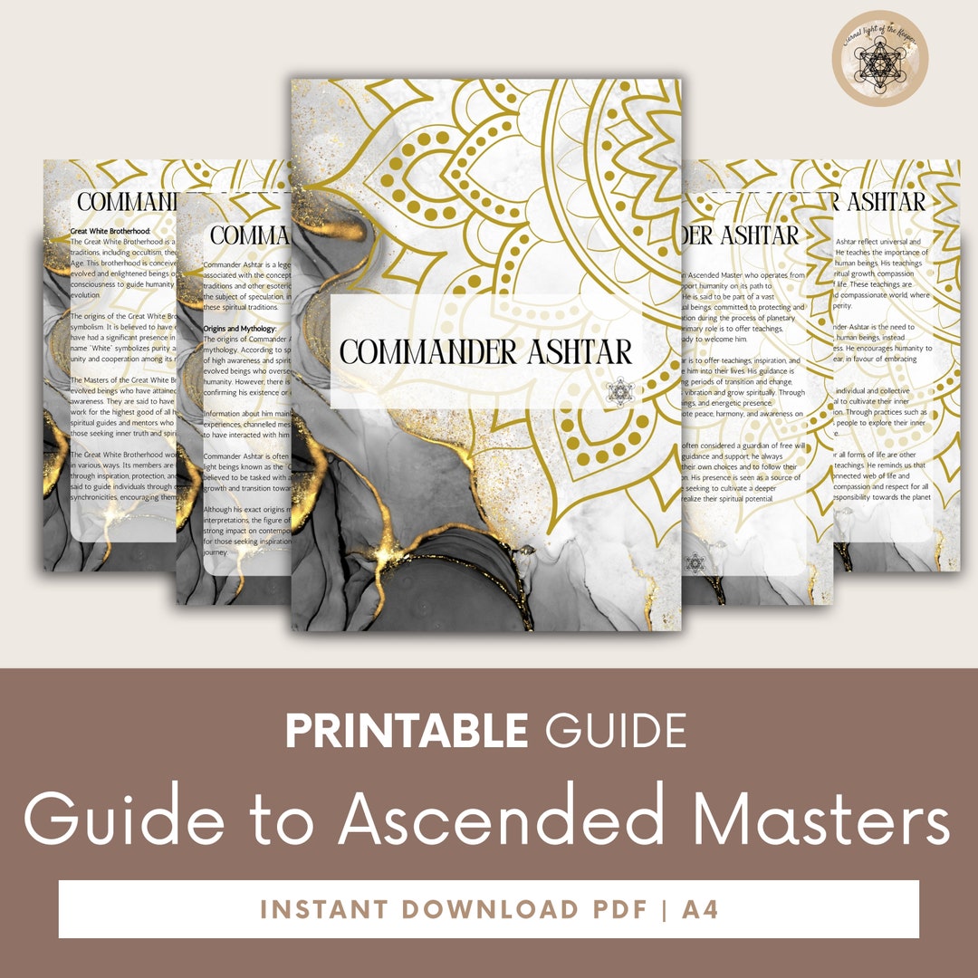 Commander Ashtar: Guide to Ascended Masters, Spiritual Guidance, Hindu ...