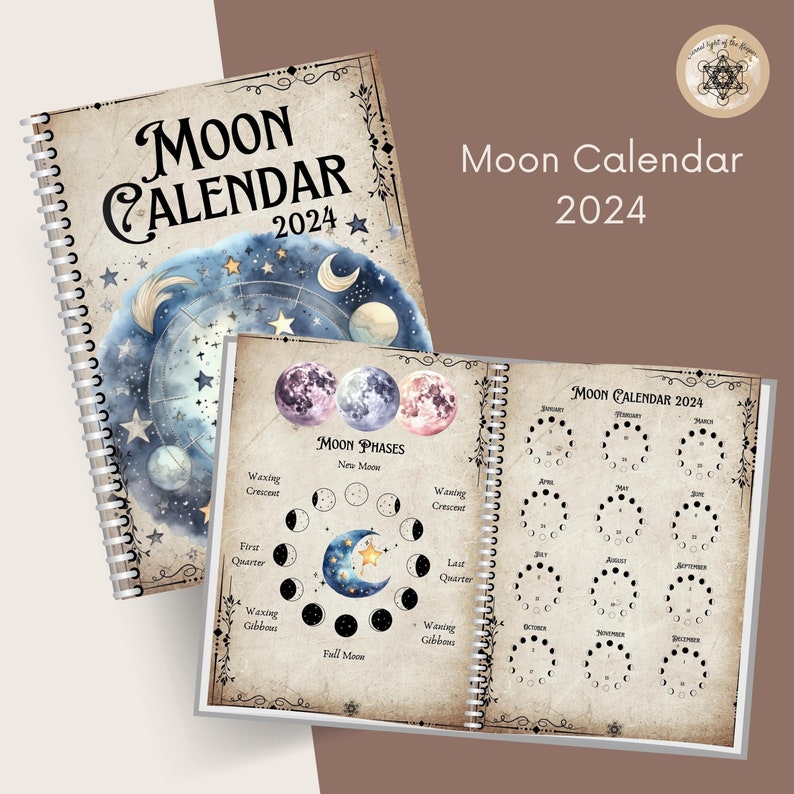 Moon Phases, Lunar Moon Phases, 2024 Lunar Calendar, Lunar Cycle ...