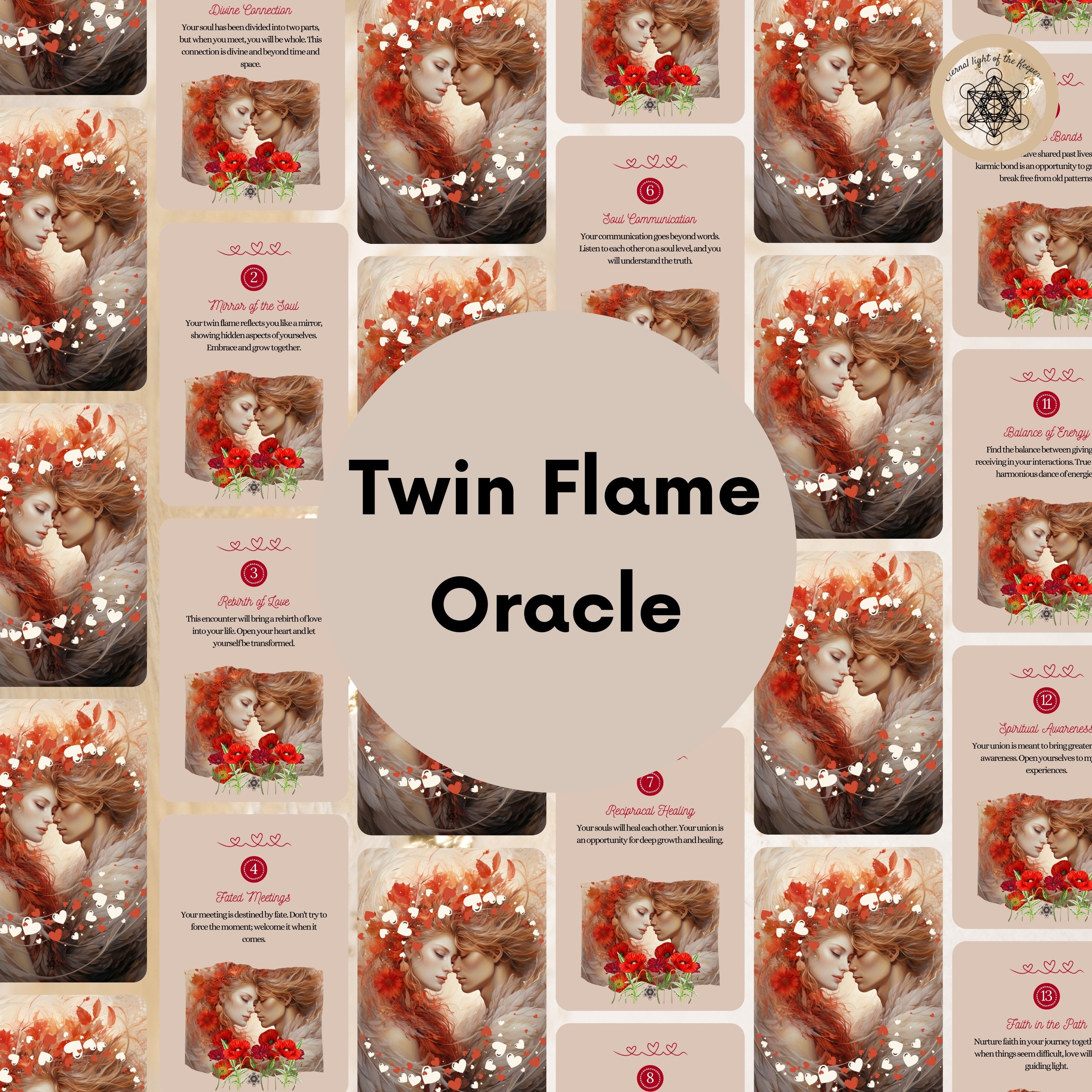 The Twin Flame Oracle Cards Printable Twin Flame Oracle Deck Oracle Cards Pdf Guide Digital