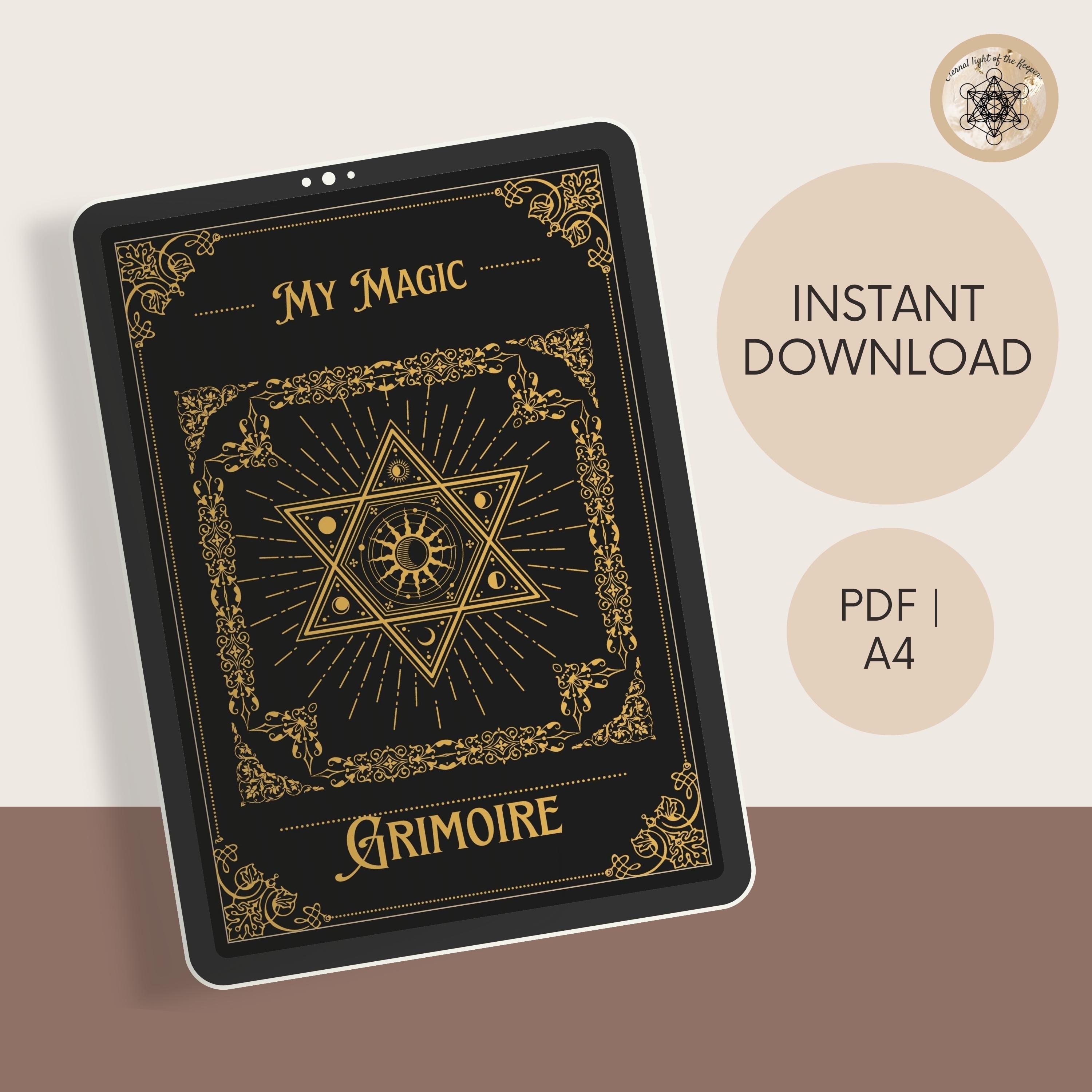 Printable Grimoire Pages Digital Grimoire Grimoire Pages - Etsy