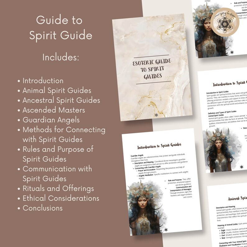 Spirit Guide Journal, Animal Spirits, Meditation (digital Download) - Etsy