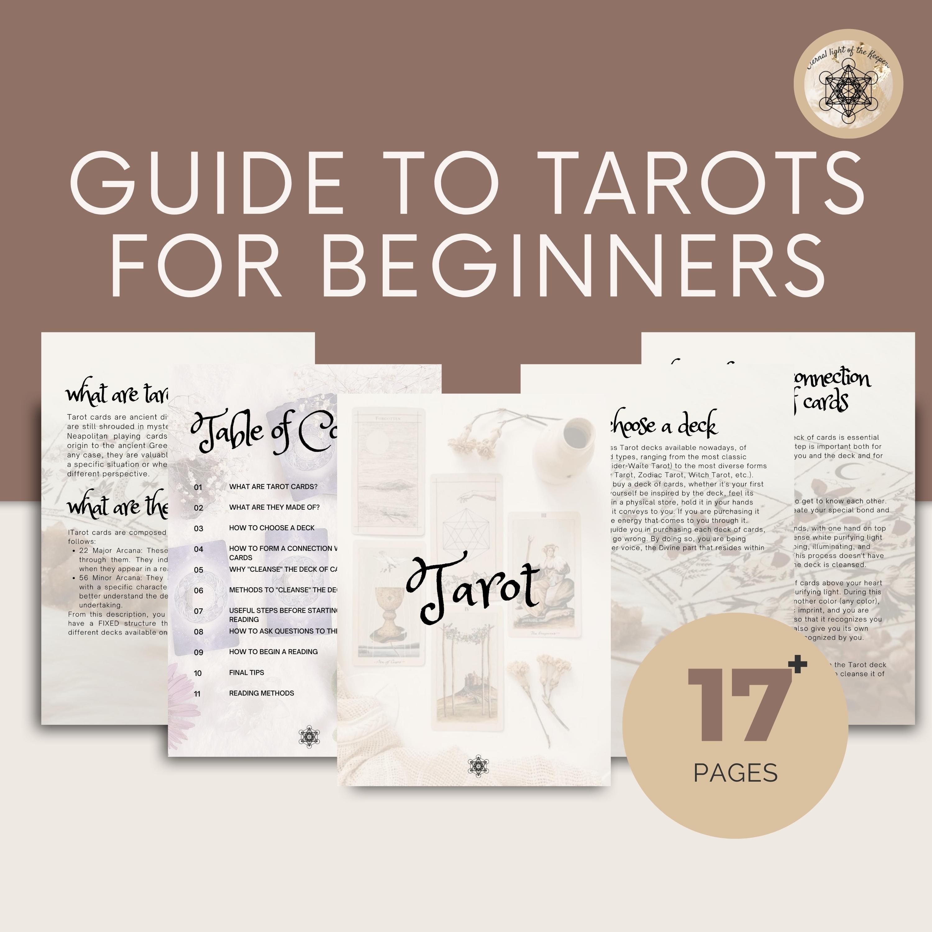 Printable Tarots for Beginners Guide Comprehensive A4 PDF - Etsy
