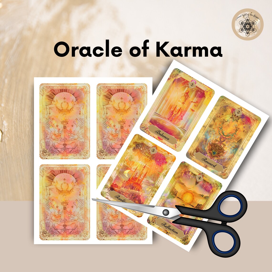 Karma Oracle Card Deck, Karma Reading, Karmic Reading, Karma, Oracle ...