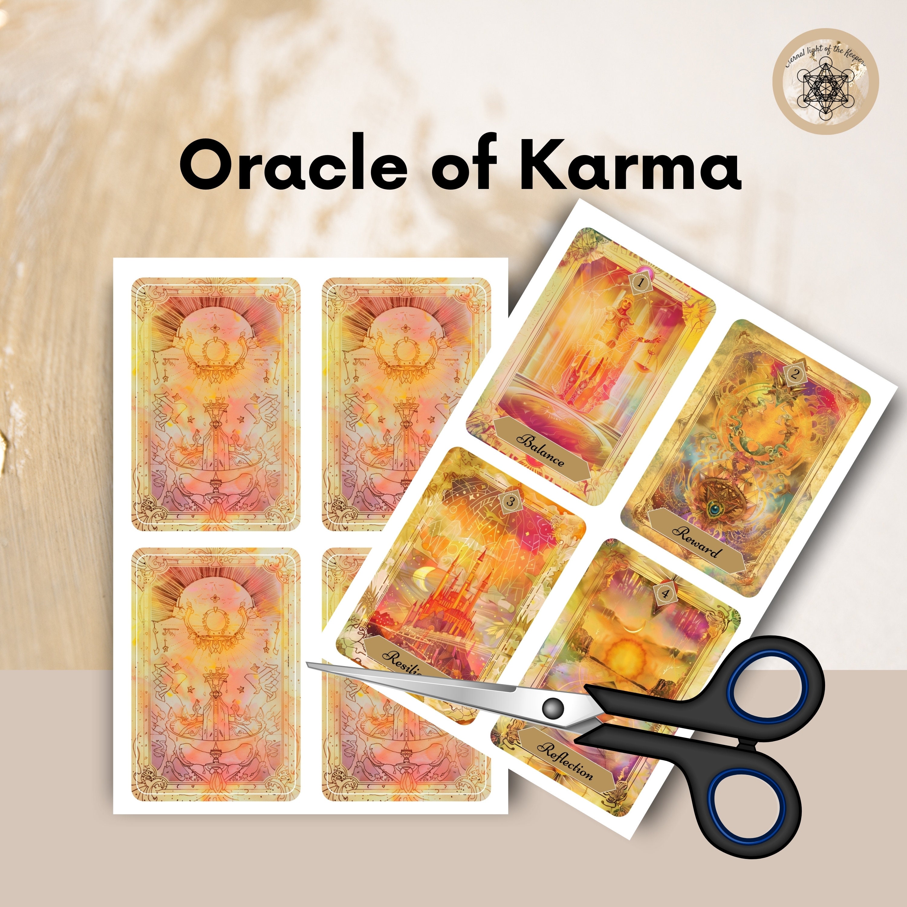 Karma Oracle Card Deck, Karma Reading, Karmic Reading, Karma, Oracle ...