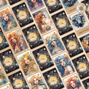 Astrology - Oracle Card Deck, Zodiac Signs and Their Characteristics ...