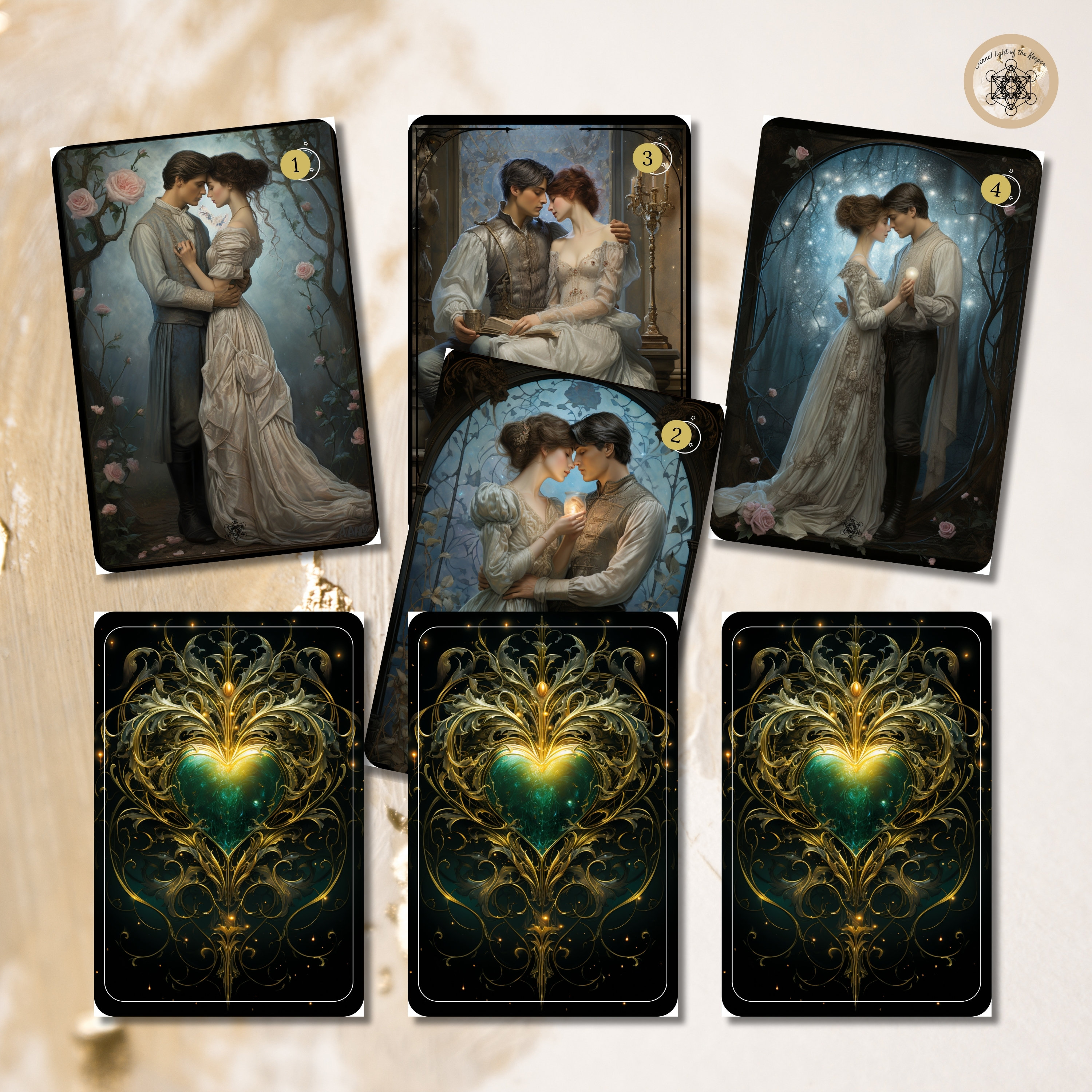 The Twin Flame Oracle Cards, Printable Twin Flame Oracle Deck, Oracle ...