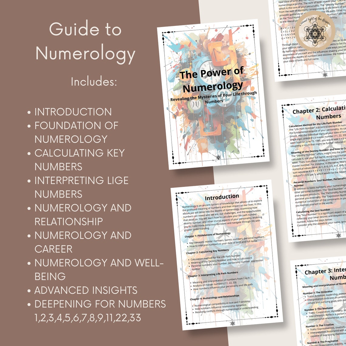 Complete Numerology Guide, Printable Numerology Guide, Learn Numerology ...