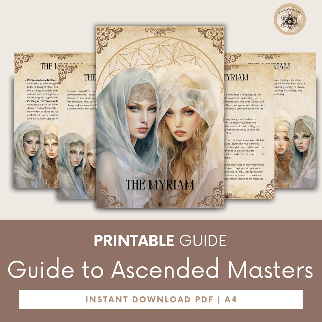 The Myriam: Guide to Ascended Masters, Spiritual Guidance, Spirituality ...