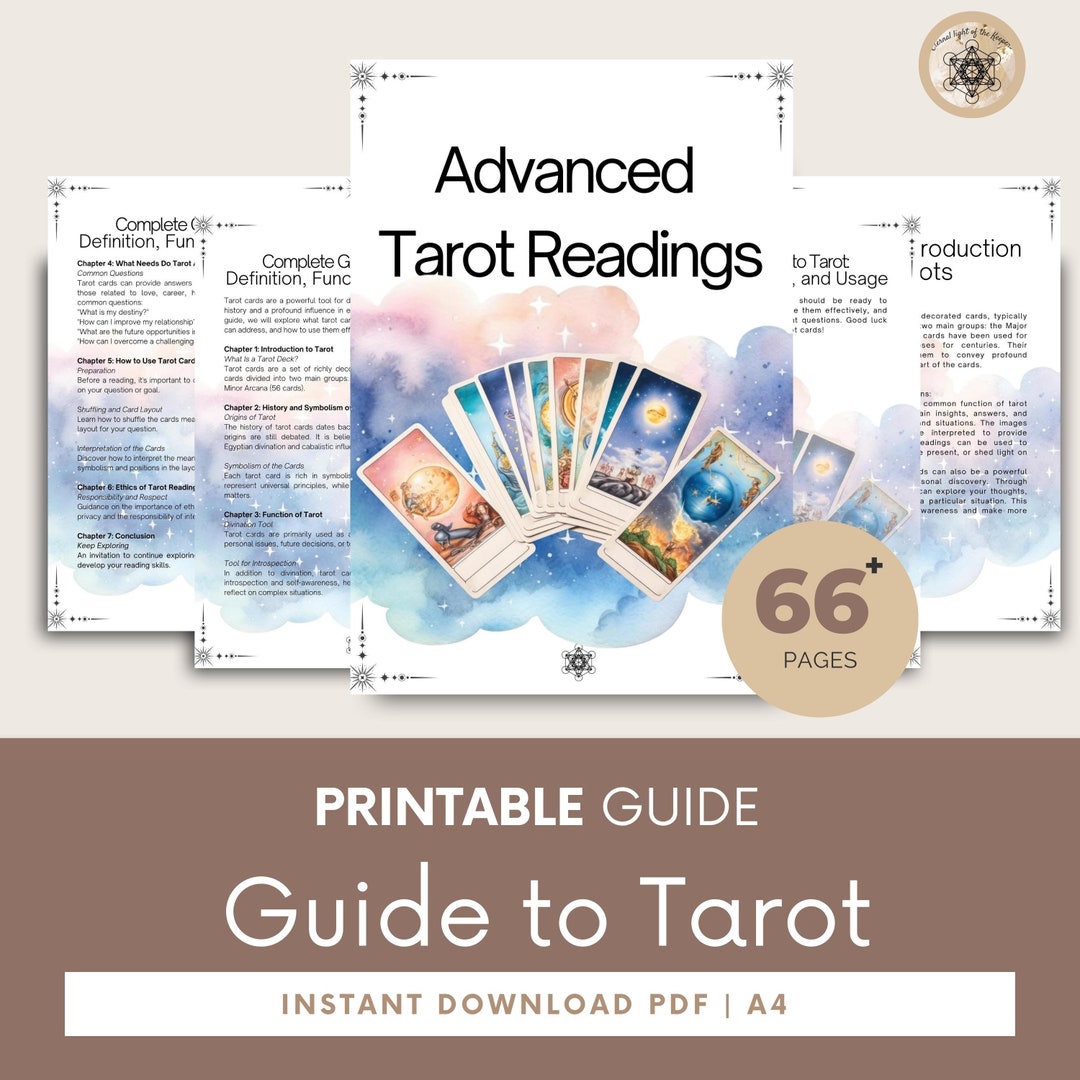 Printable Tarots Guide - Engaging PDF Guide on Tarot Card Reading ...