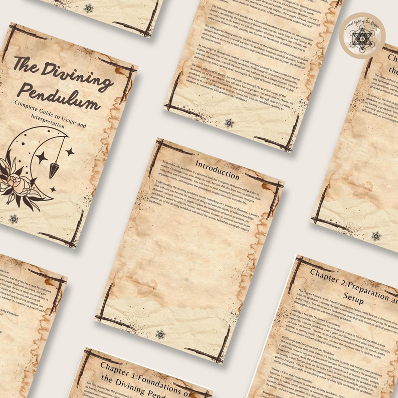 Printable Guide to Pendulum Pendulum PDF Download for Intuition Enhancement, Pendulum Guide With ...