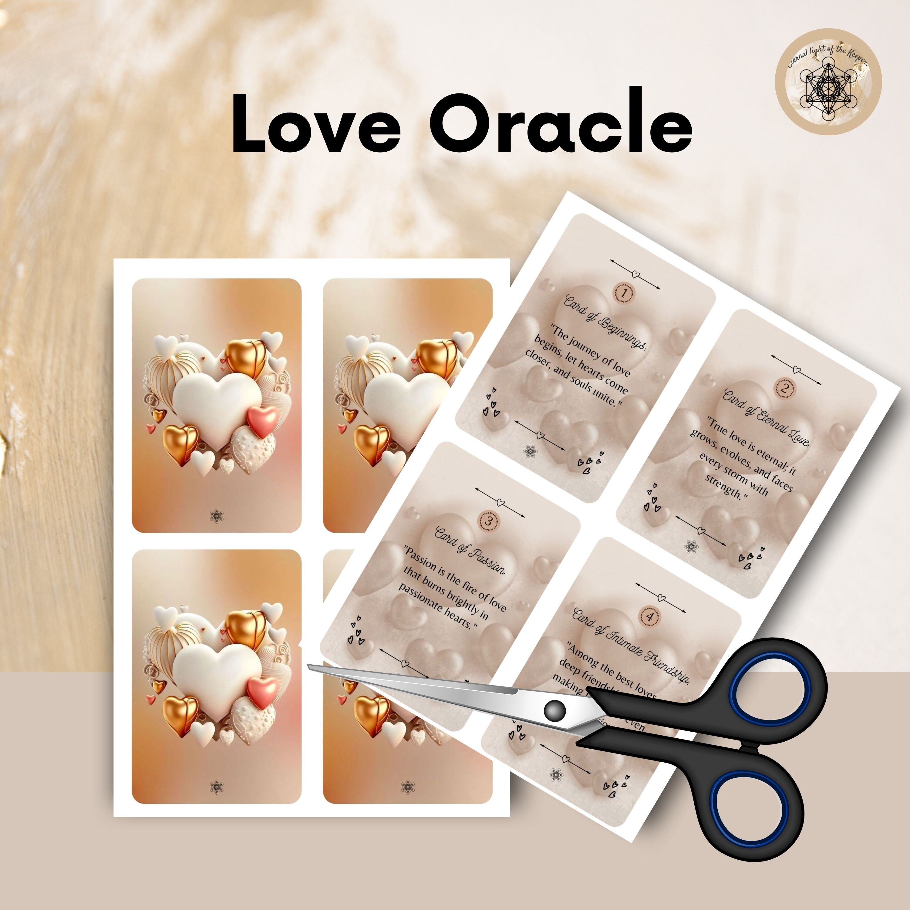 The Love Oracle Cards, Printable Love Oracle Deck, Oracle Cards PDF ...