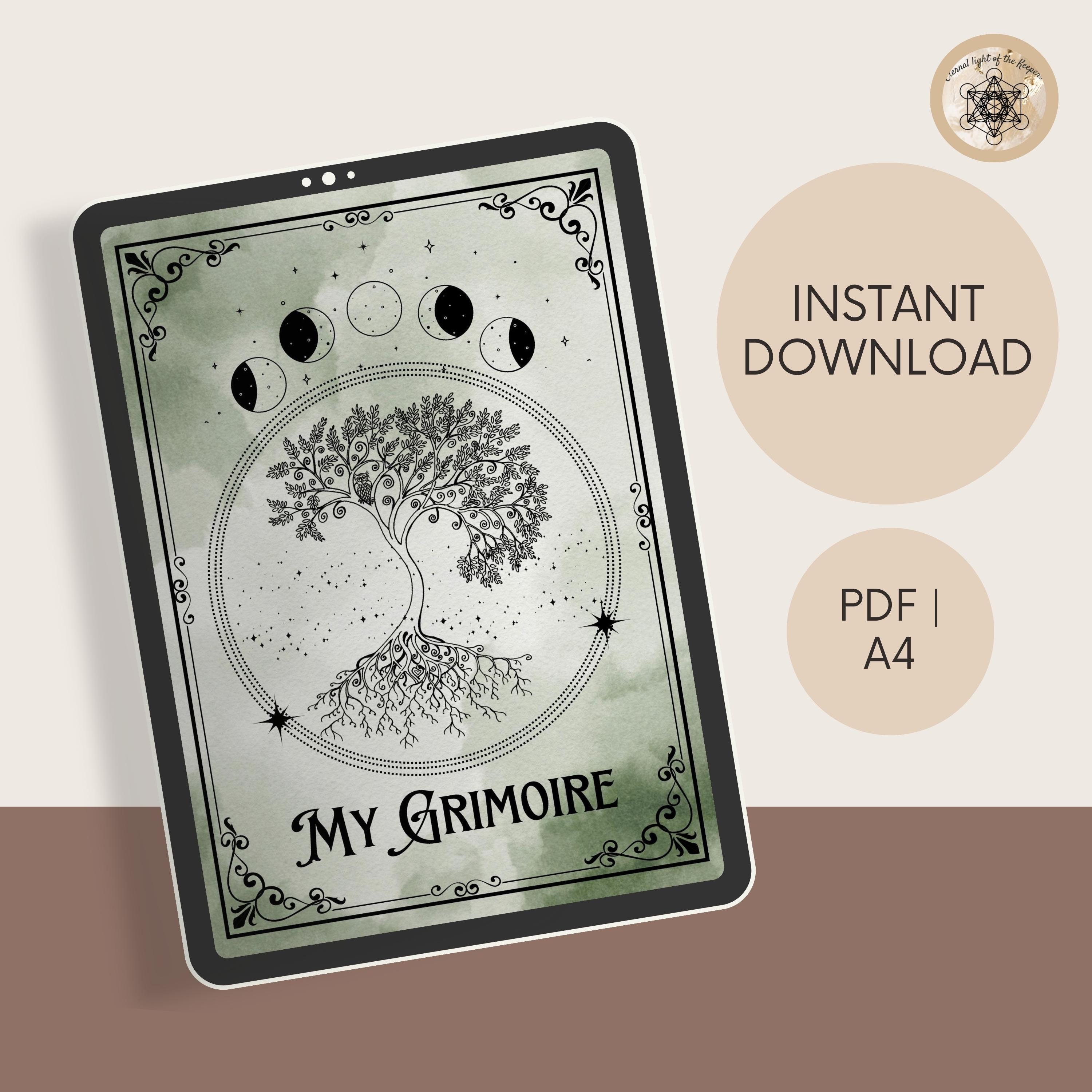 Printable Grimoire Pages, Digital Grimoire, Grimoire Pages, Grimoire Printable, Grimoire Book ...
