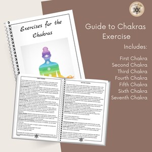 Printable Chakra Guide - Detailed PDF A4 Guide for Seven Chakras ...