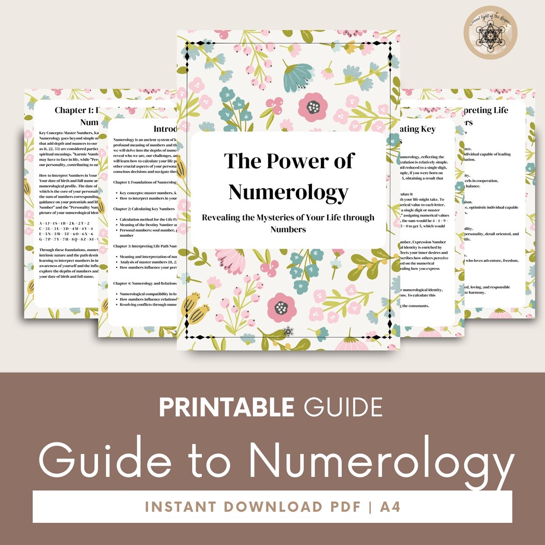 Complete Numerology Guide, Printable Numerology Guide, Learn Numerology ...