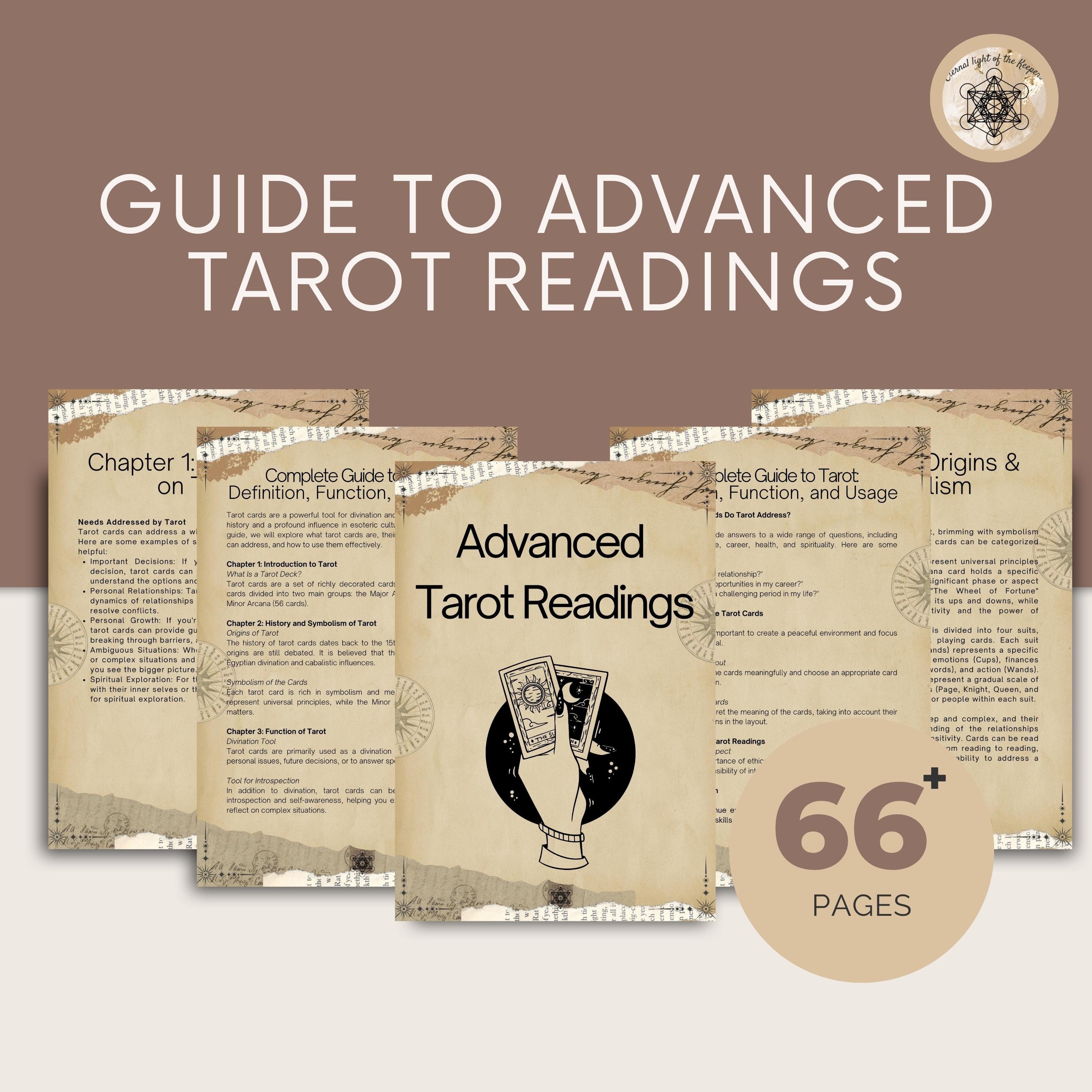 Printable Tarots Guide Engaging PDF Guide on Tarot Card - Etsy