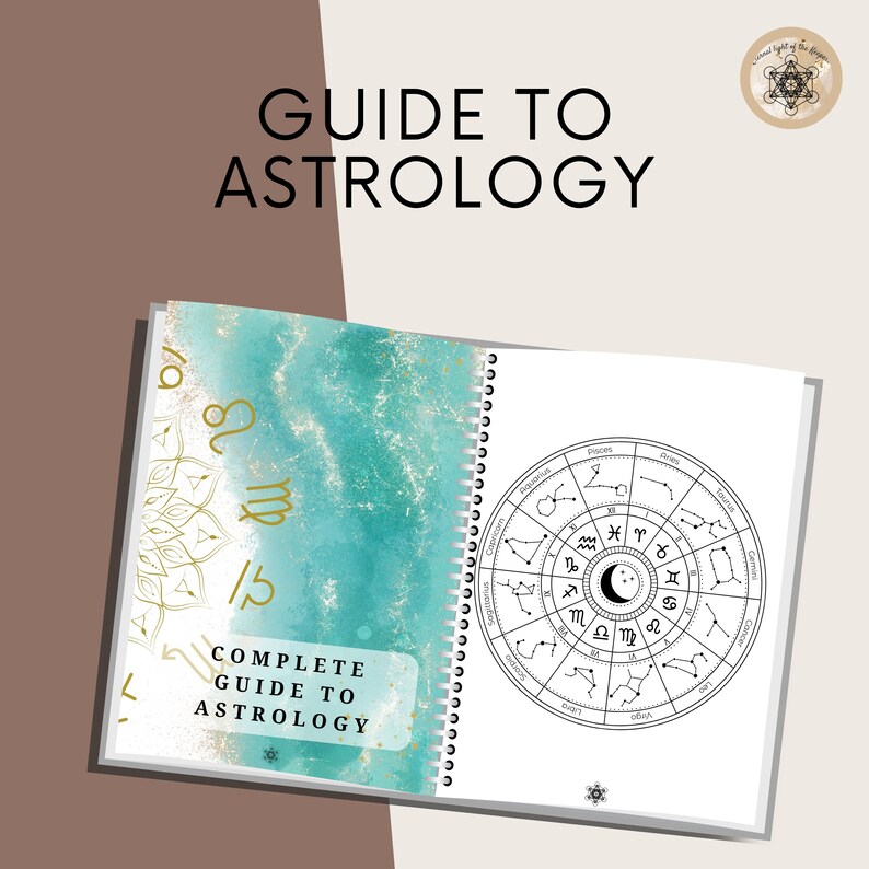 Printable Astrology Guide Detailed Zodiac PDF Workbook & Journal for ...