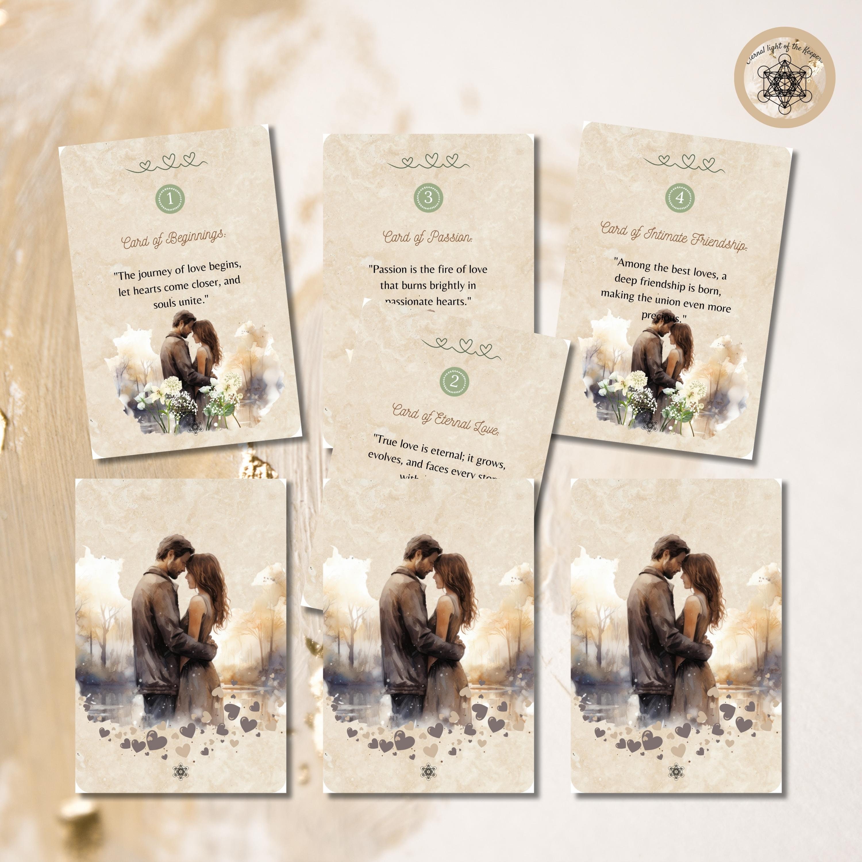 The Love Oracle Cards, Printable Love Oracle Deck, Oracle Cards PDF ...