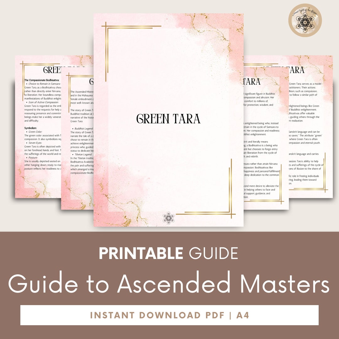 Green Tara: Guide to Ascended Masters, Spiritual Guidance, Hindu Gods ...
