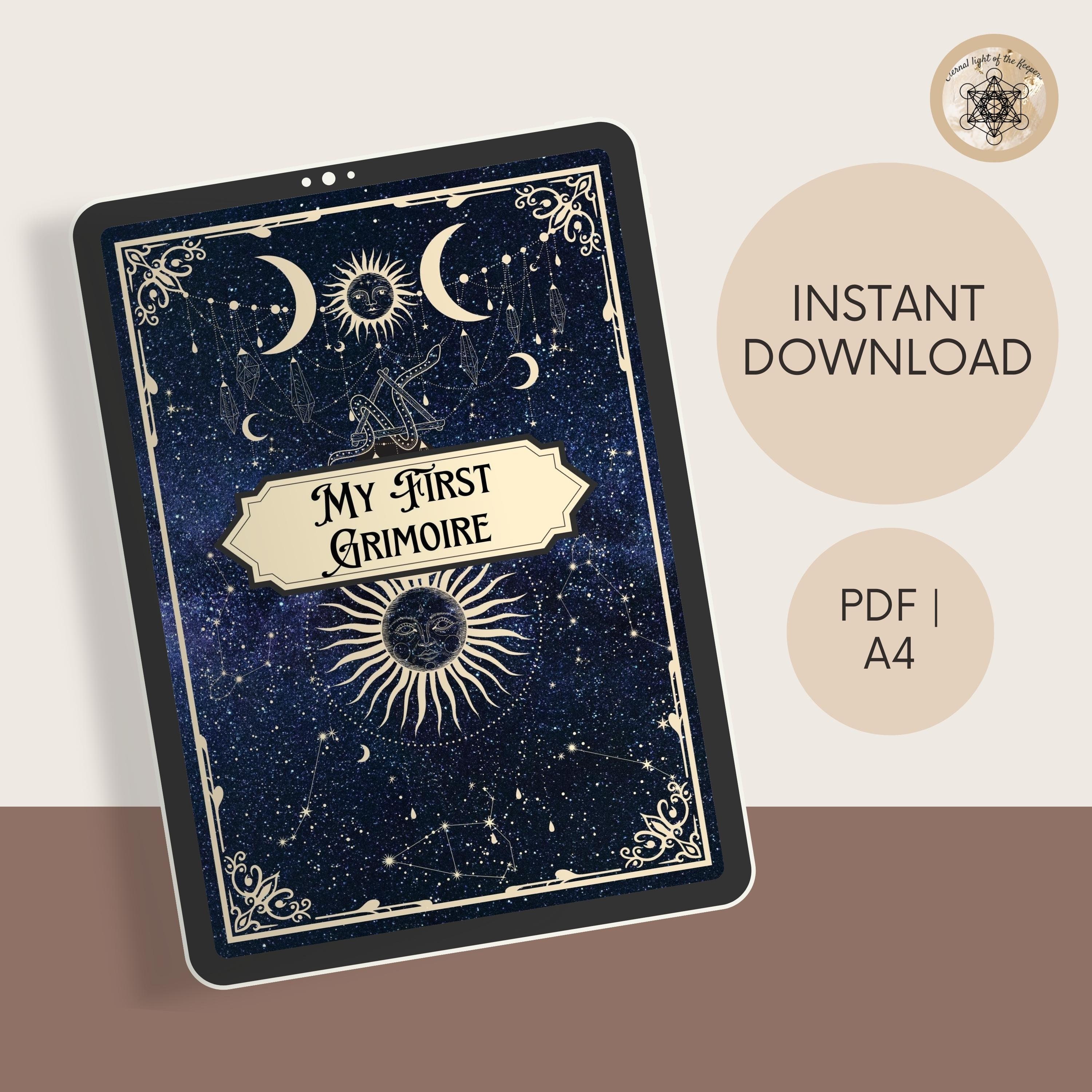 Printable Grimoire Pages, Digital Grimoire, Grimoire Pages, Grimoire Printable, Grimoire Book ...