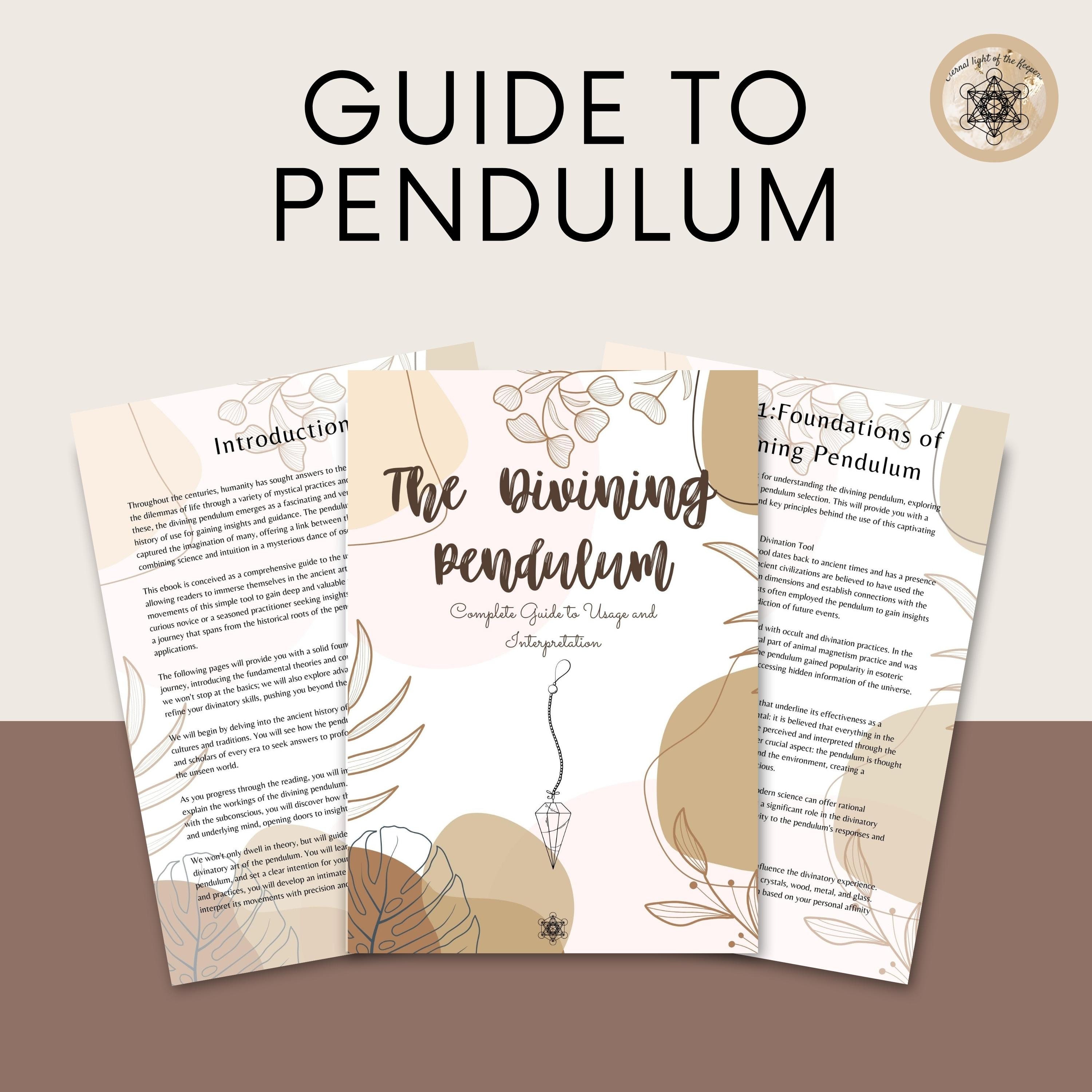Printable Guide to Pendulum Pendulum PDF Download for Intuition ...