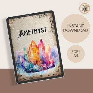 Printable Guide to Crystal and Gemstone Therapy: Comprehensive A4 PDF ...