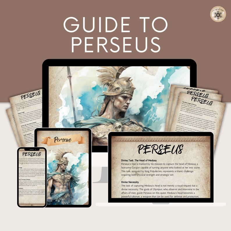 Perseus Mythical Hero Guide, Ancient Greek Mythology (PDF, A4). - Etsy