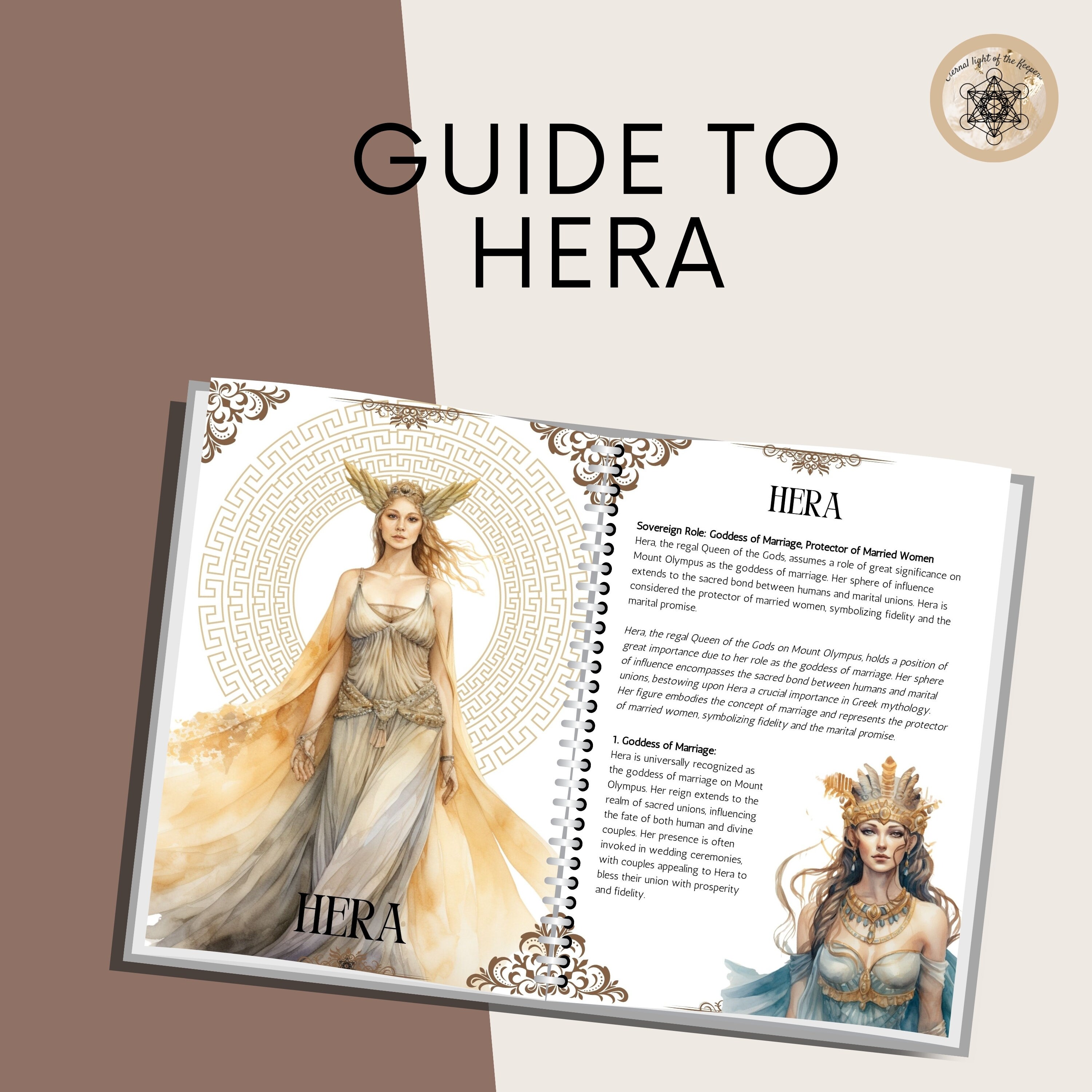 Hera, Queen of Gods, Greek Mythology Guide (PDF). - Etsy