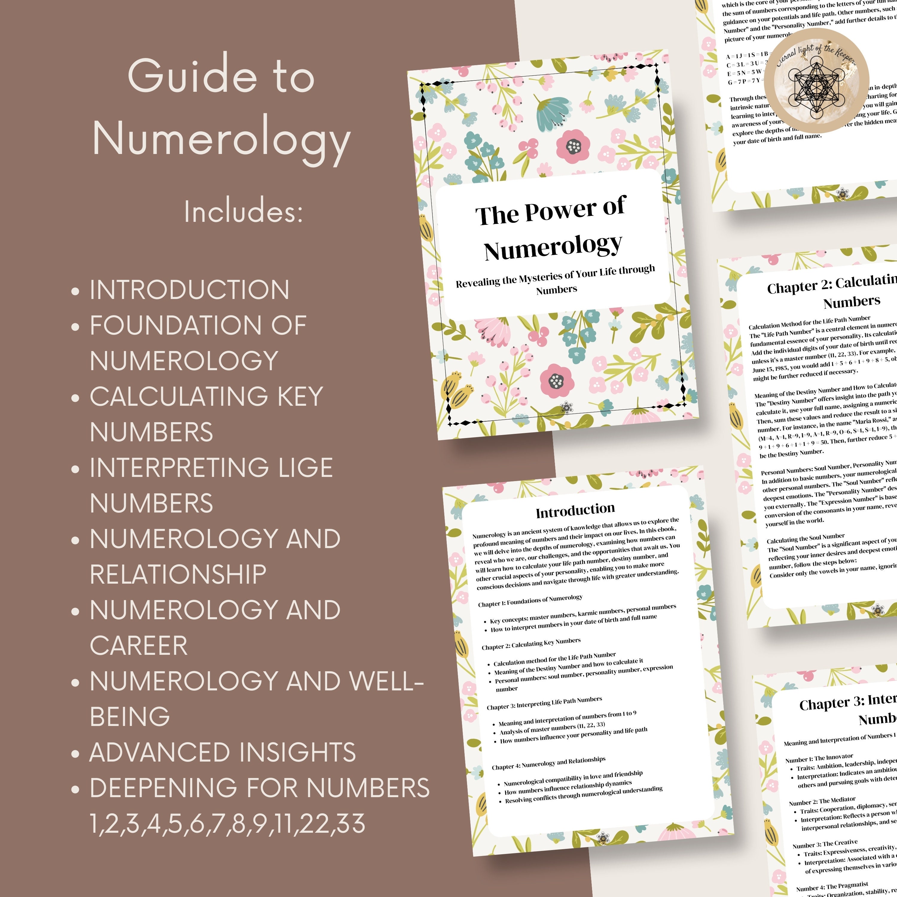Complete Numerology Guide, Printable Numerology Guide, Learn Numerology ...