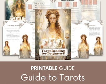 Tarot Guide for Beginners – Printable A4 PDF, Card Reading Skills - Etsy