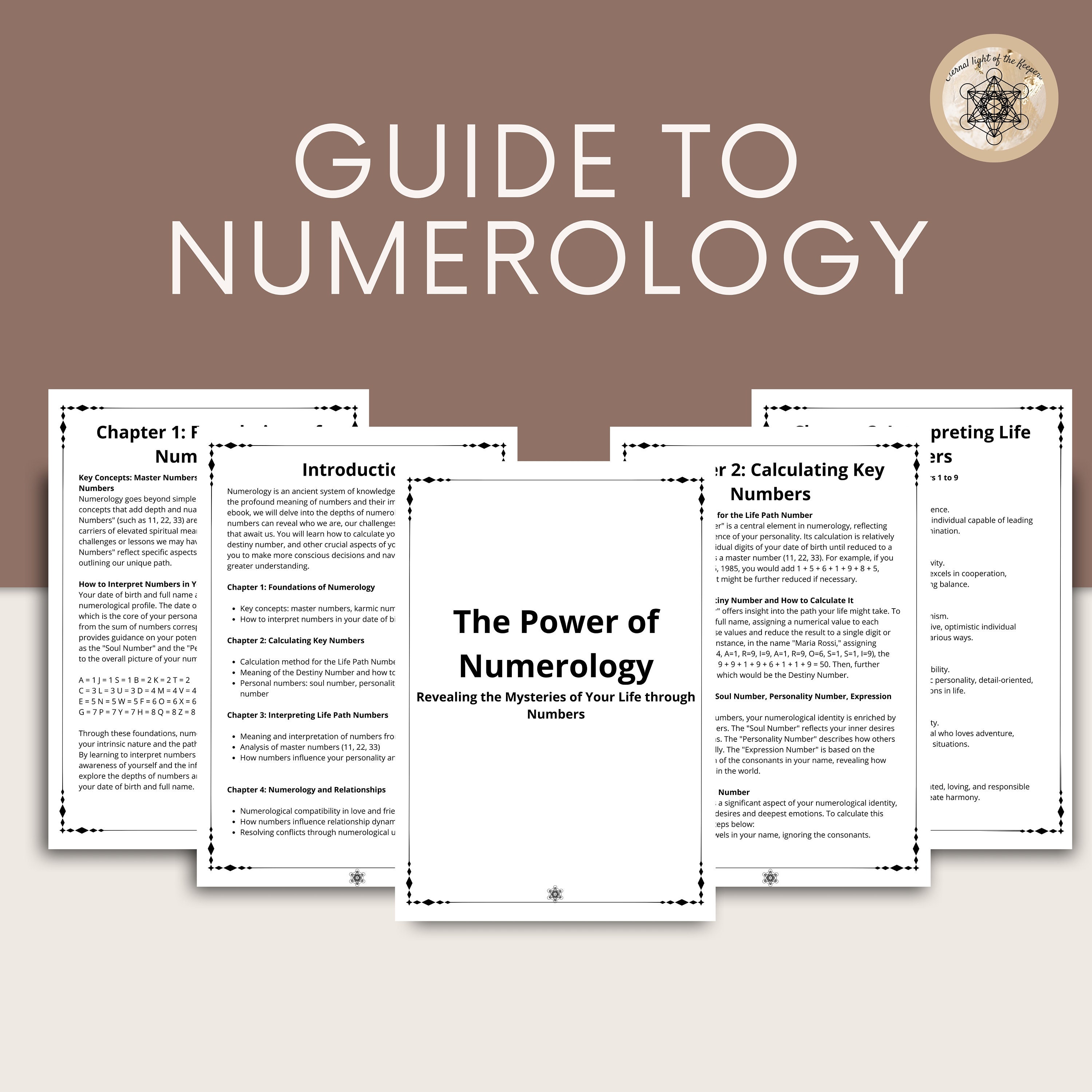 Complete Numerology Guide, Printable Numerology Guide, Learn Numerology ...