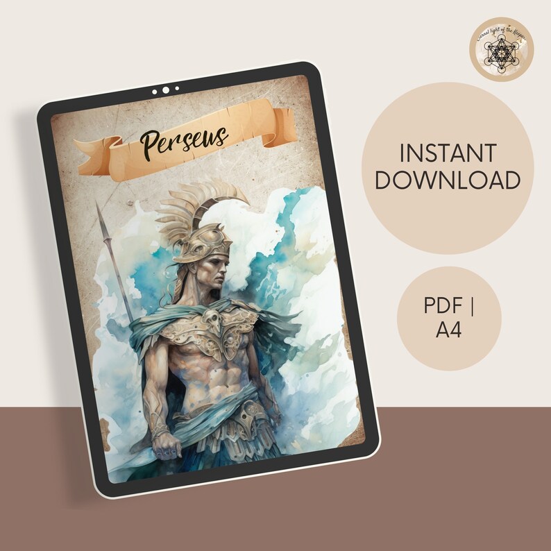 Perseus Mythical Hero Guide, Ancient Greek Mythology (PDF, A4). - Etsy