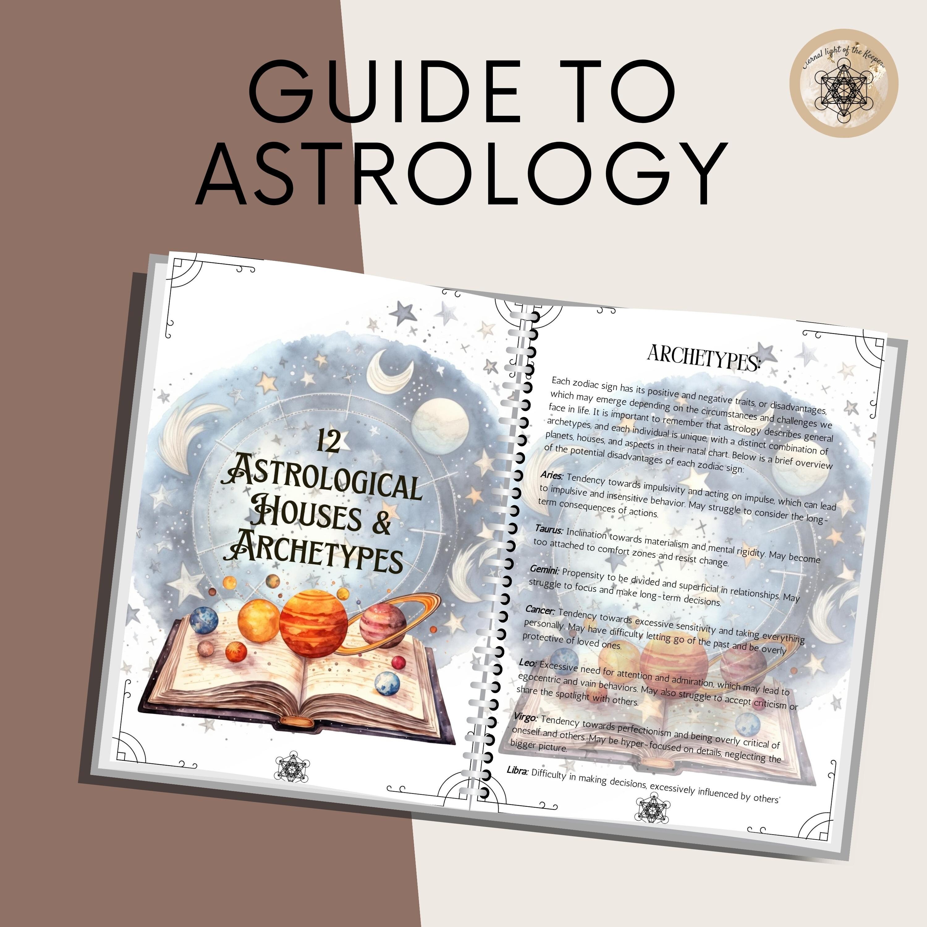 Printable Astrology Guide Detailed Astrology PDF Workbook & Journal for ...