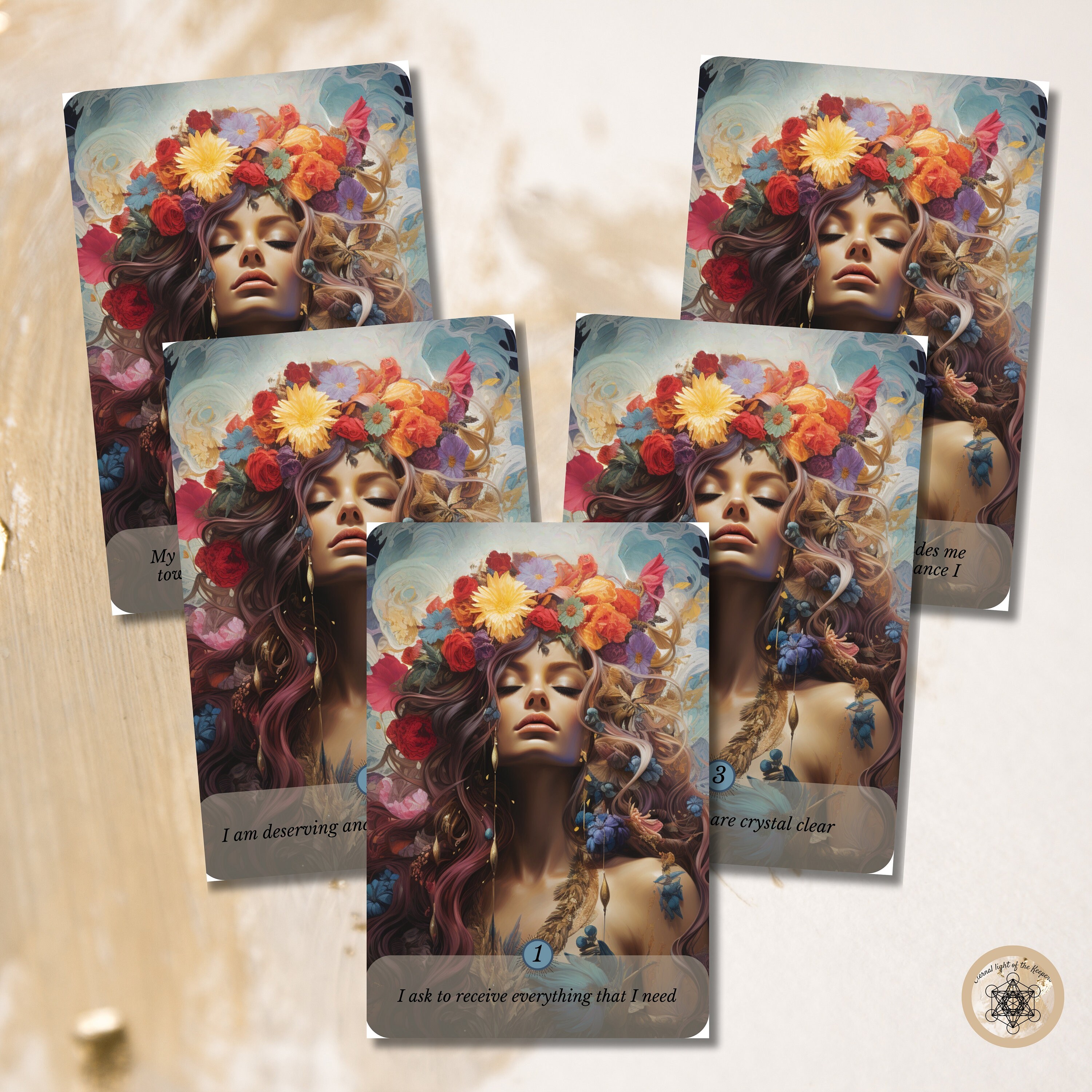 Oracle Cards of Abundance, Printable Cards Deck, Manifest Abundance ...