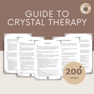 Printable Guide to Crystal and Gemstone Therapy: Comprehensive A4 PDF ...