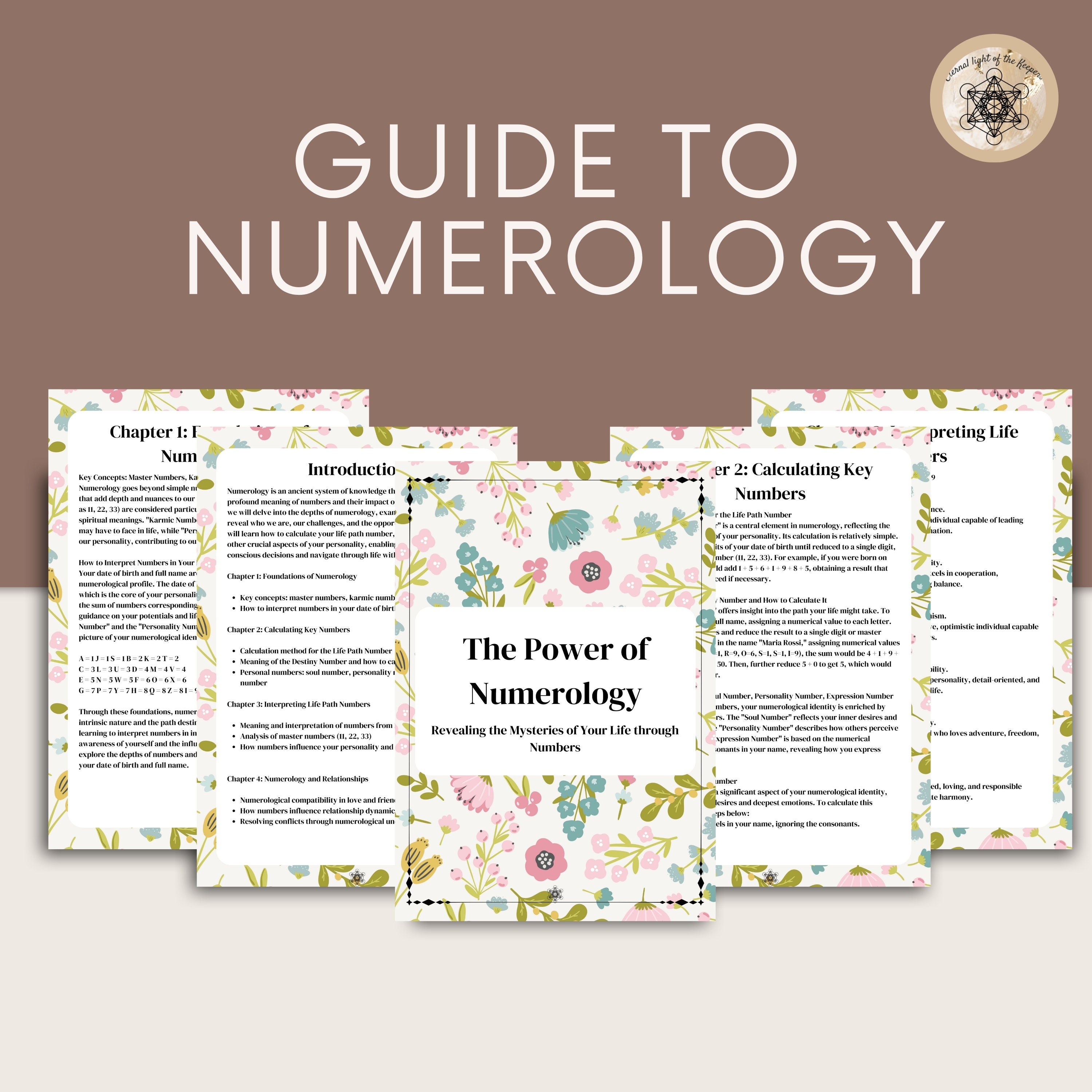 Complete Numerology Guide, Printable Numerology Guide, Learn Numerology ...