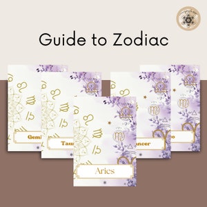 Printable Zodiac Guide Detailed Zodiac PDF, Zodiac Signs and Their ...